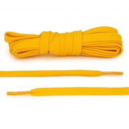 Laces basketball yellow flat